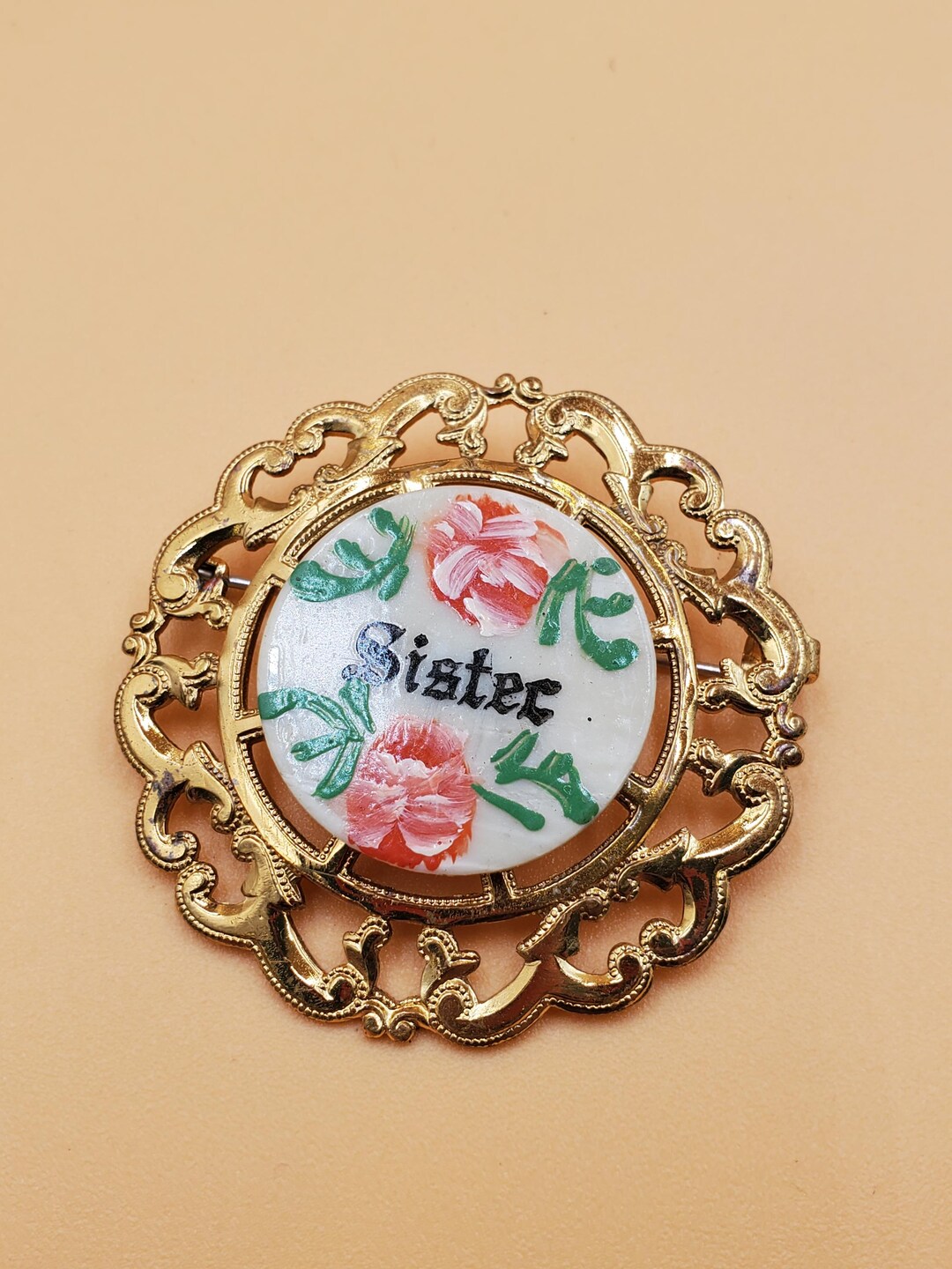 Vintage Sister Brooch - Etsy