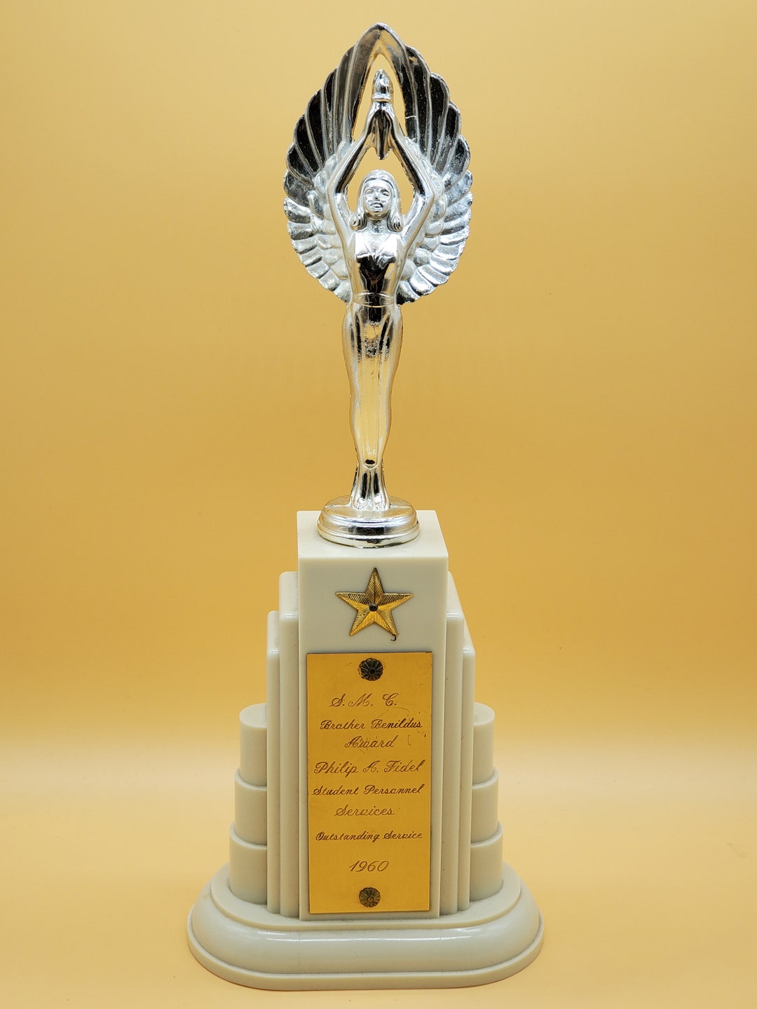 Vintage Winged Goddess Trophy - Etsy