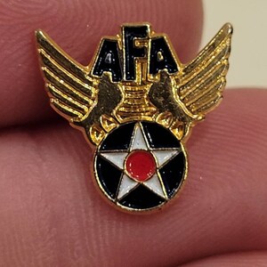 AFA Air Force Association Gold Tone Enamel Lapel Pin - Etsy