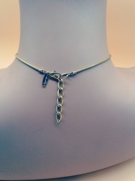 Vintage SOHO Designs gold tone snake chain necklace w… - Gem