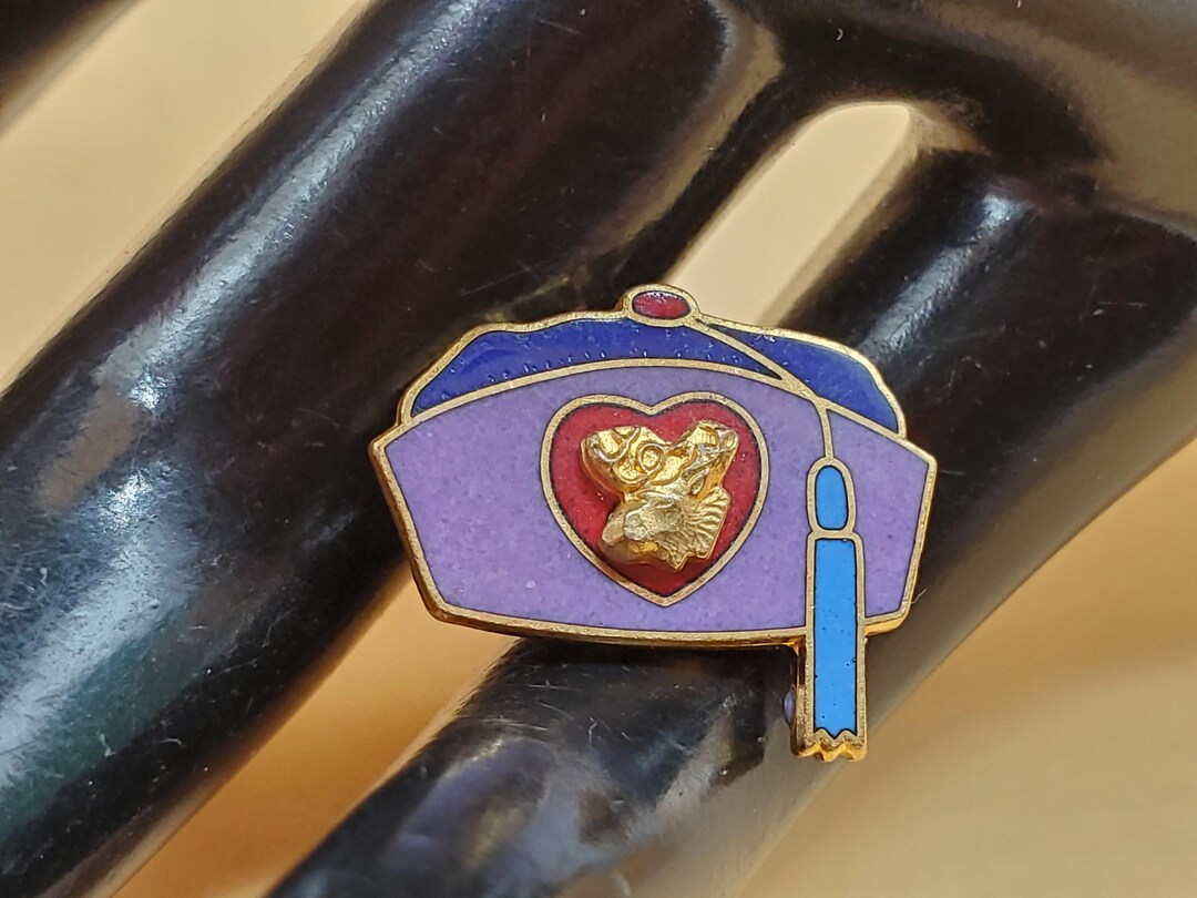 Vintage Enamel Moose Lodge Cap Pin - Etsy