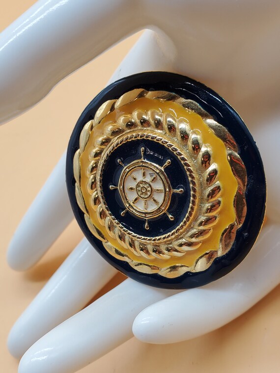 vintage nautical brooch - Gem