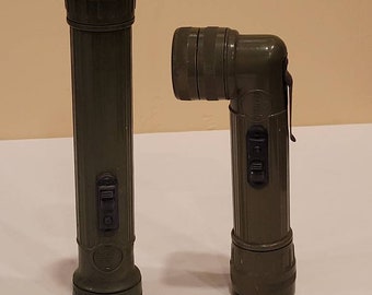 Vintage Military Flashlight - Etsy