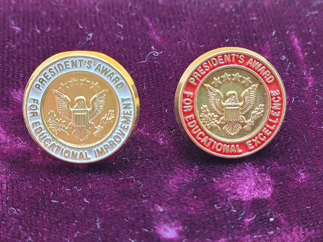 Vintage Presidents Award for Education Pin, Select Styles - Etsy