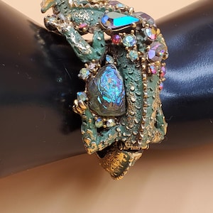 Rare HAR Runway Rhinestone Dragon Bracelet - Etsy