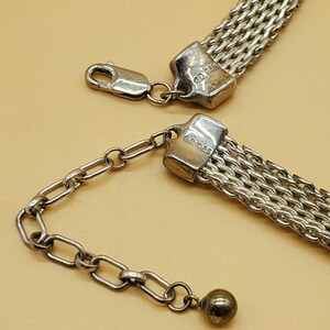 Vintage GC 925 Sterling Mesh Chain Necklace - Etsy