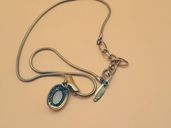 Vintage SOHO Designs gold tone snake chain necklace w… - Gem