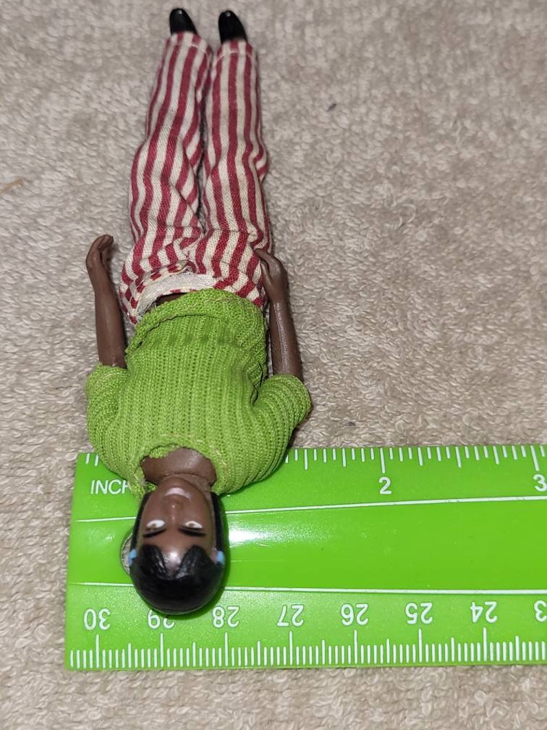 Vintage TONKA African American Girl Figurine Doll Made in Hong - Etsy