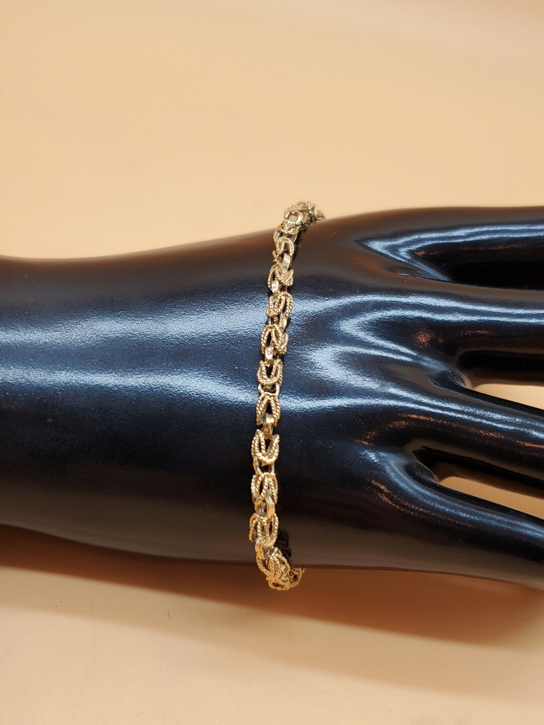 Vintage Gold Plated Mariner Style Bracelet - Etsy