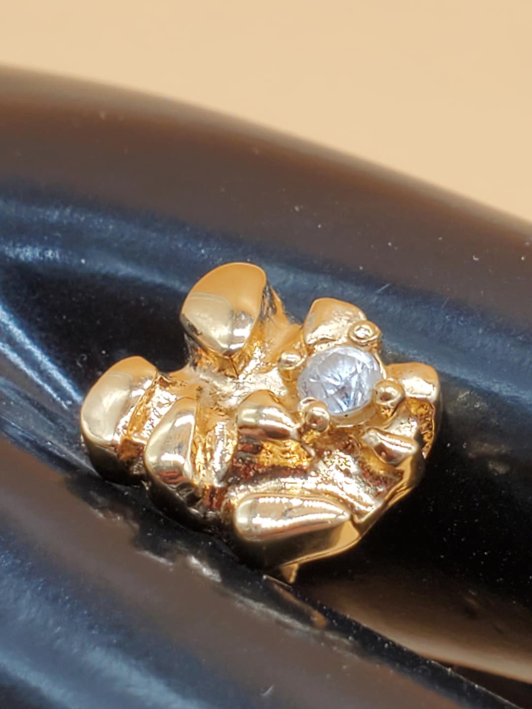 Vintage Gold Plated Gold Nugget Tie Tack - Etsy