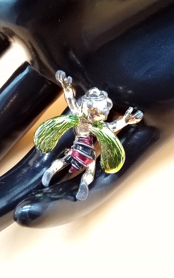 vintage enamel cartoon - Gem