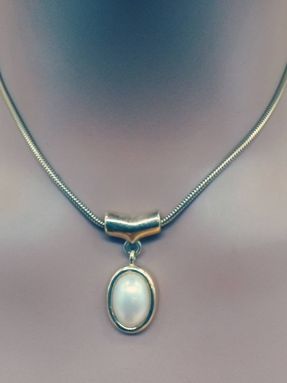 Vintage SOHO Designs gold tone snake chain necklace w… - Gem