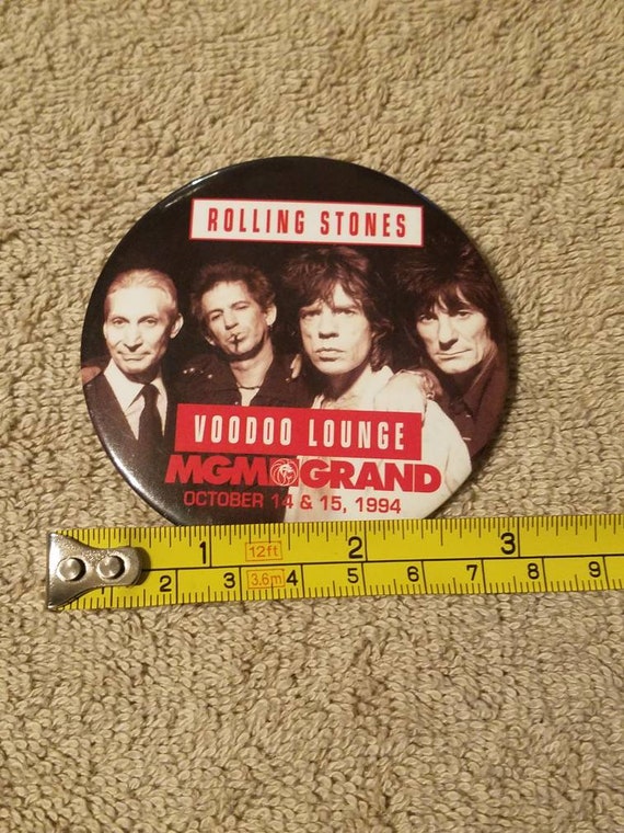 Rolling Stones Voodoo Lounge Tour Pin 1994 MGM Grand … - Gem