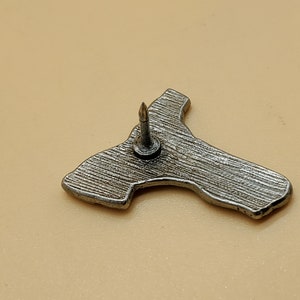 Vintage Pewter Tone Holstered Revolver Cowboy Pin - Etsy