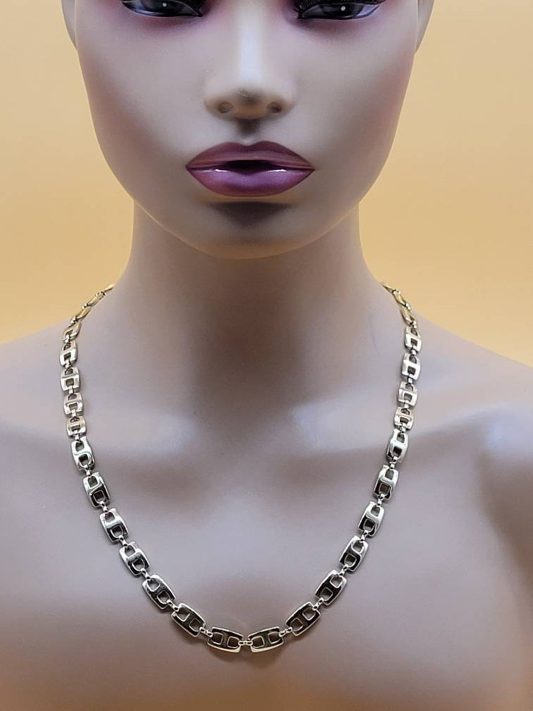 Vintage Gold Plated Thick Mariner Style Chain Necklace - Etsy