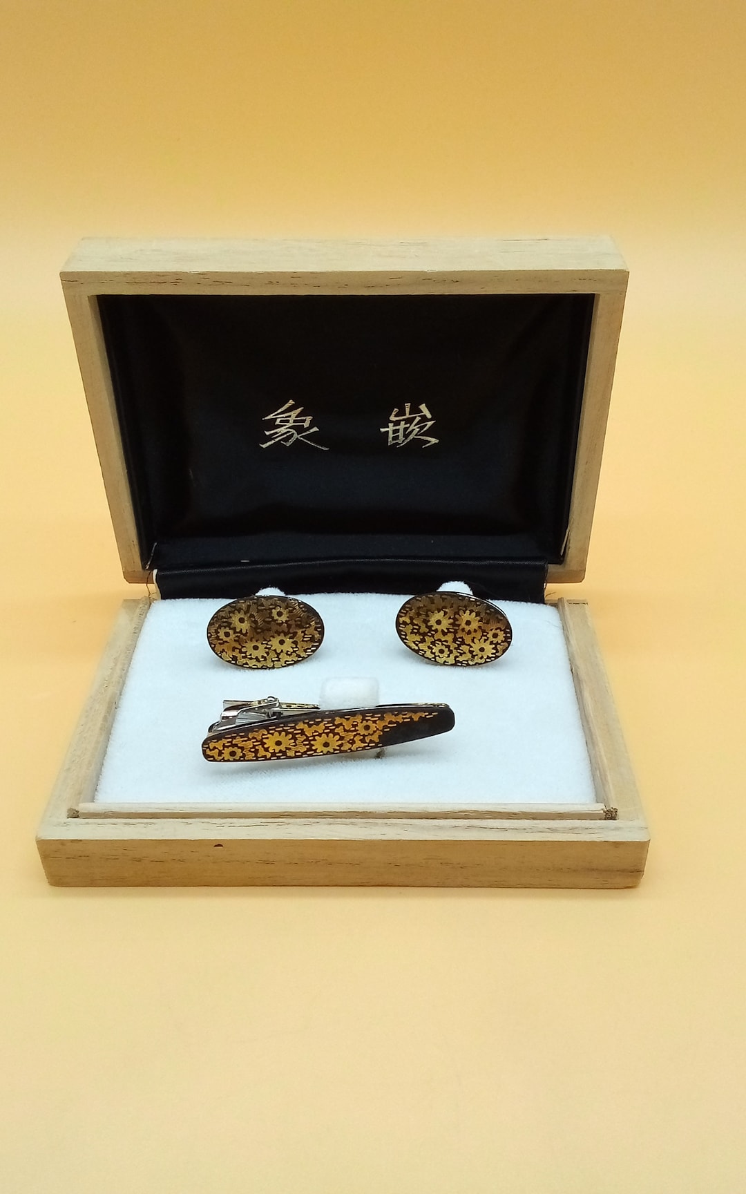 Vintage Sun Eagle Japanese Cufflinks and Tie Tack Set - Etsy