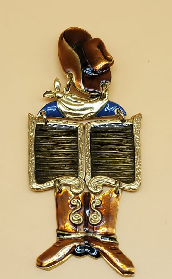 Don-lin brass enamel butterfly - Gem