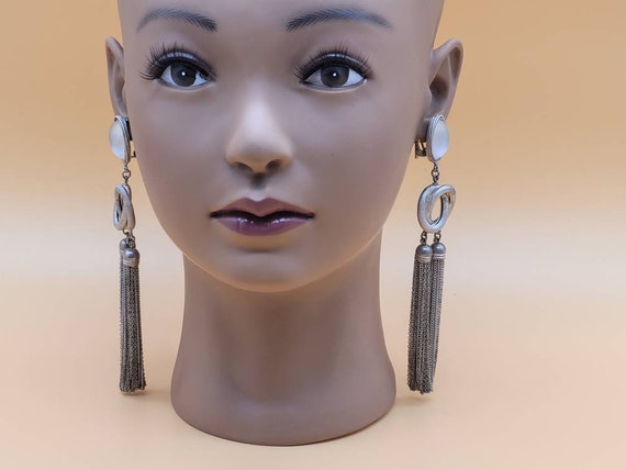 Vintage Laura Vogel New York long tassel runway earri… - Gem