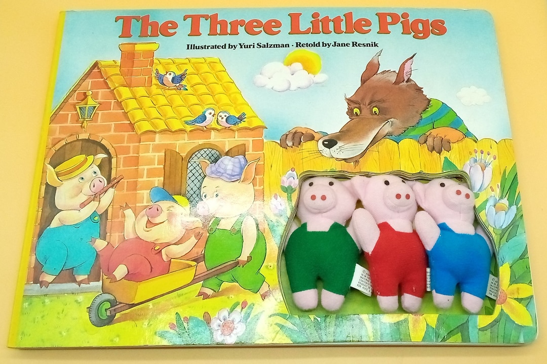 Rare Vintage the Three Little Pigs Illustrated by Yuri Salzman Retold ...
