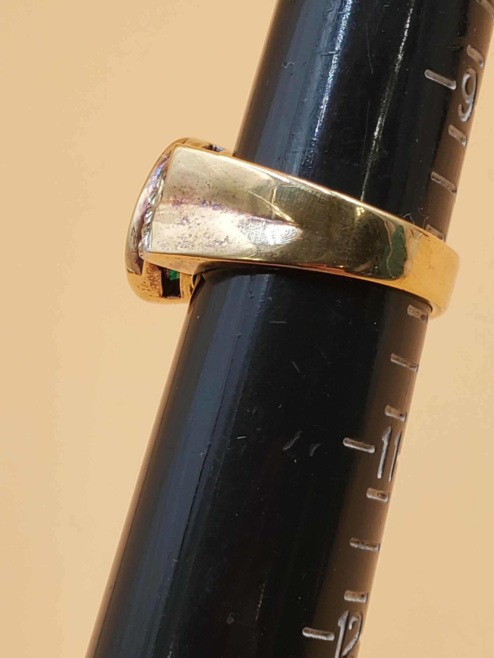 Vintage LIND 14KHGE Green Center Stone Cocktail Ring, Select Sizes - Etsy