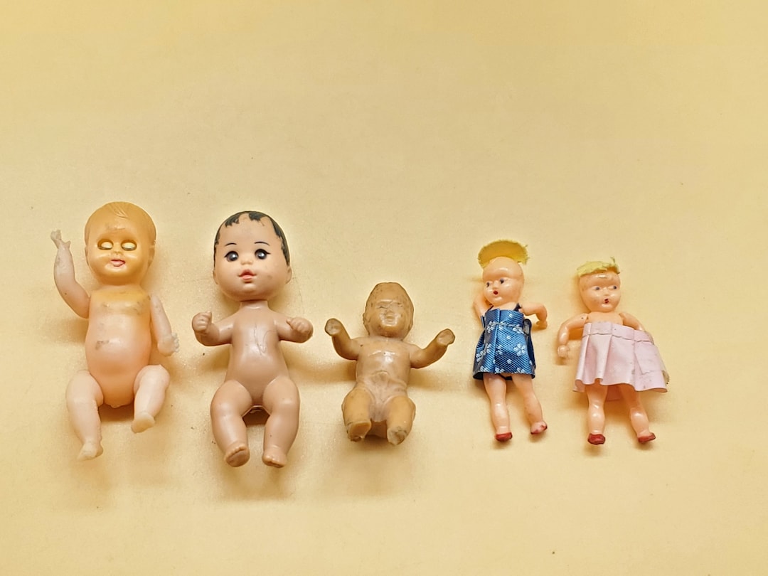 Vintage Miniature Plastic Baby Doll Lot of 5 - Etsy