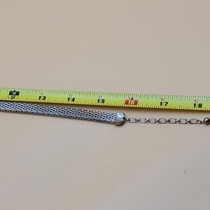 Vintage GC 925 Sterling Mesh Chain Necklace - Etsy