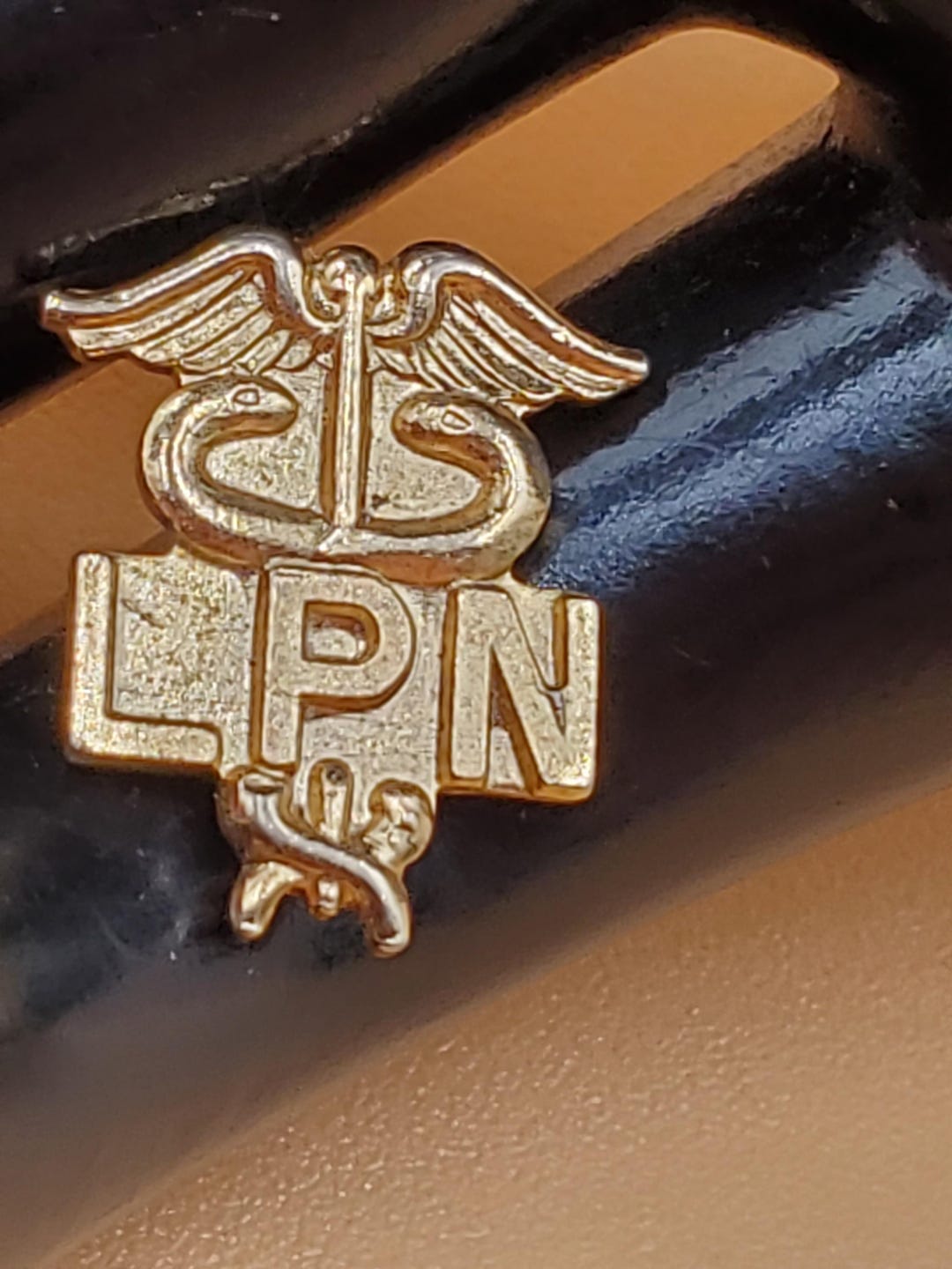 Vintage Tiny LPN Caduceus Pin - Etsy