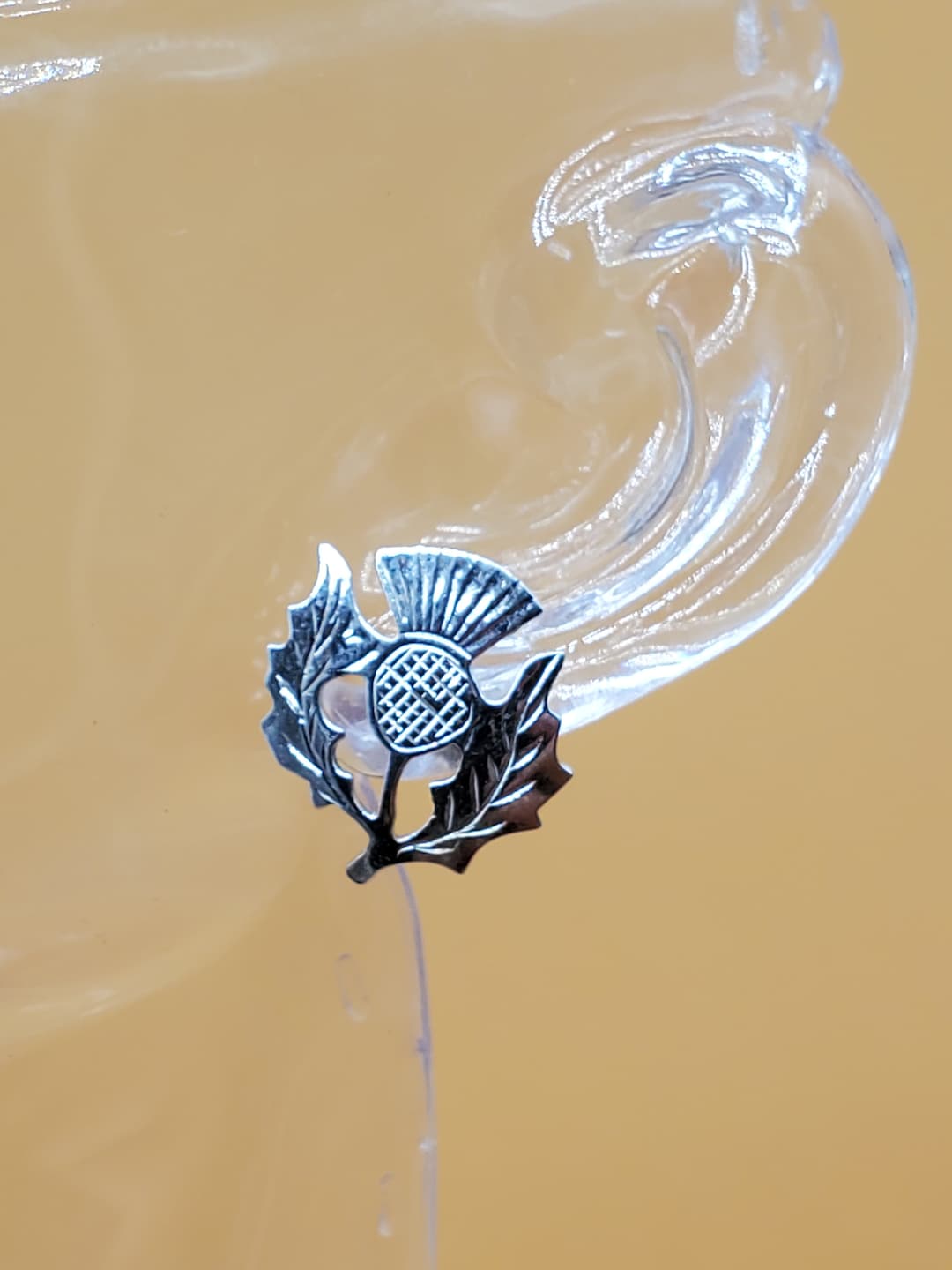 Vintage Sterling Silver WBS Hallmarked Scottish Thistle Earrings ...