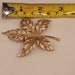 Vintage Crown Trifari Gold Tone Leaf Brooch - Etsy