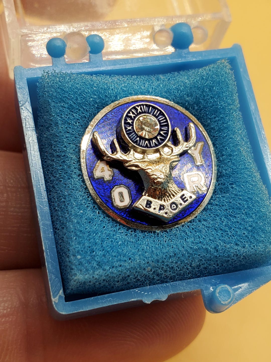 Vintage BPOE Elks Lodge 40 Year Pin - Etsy
