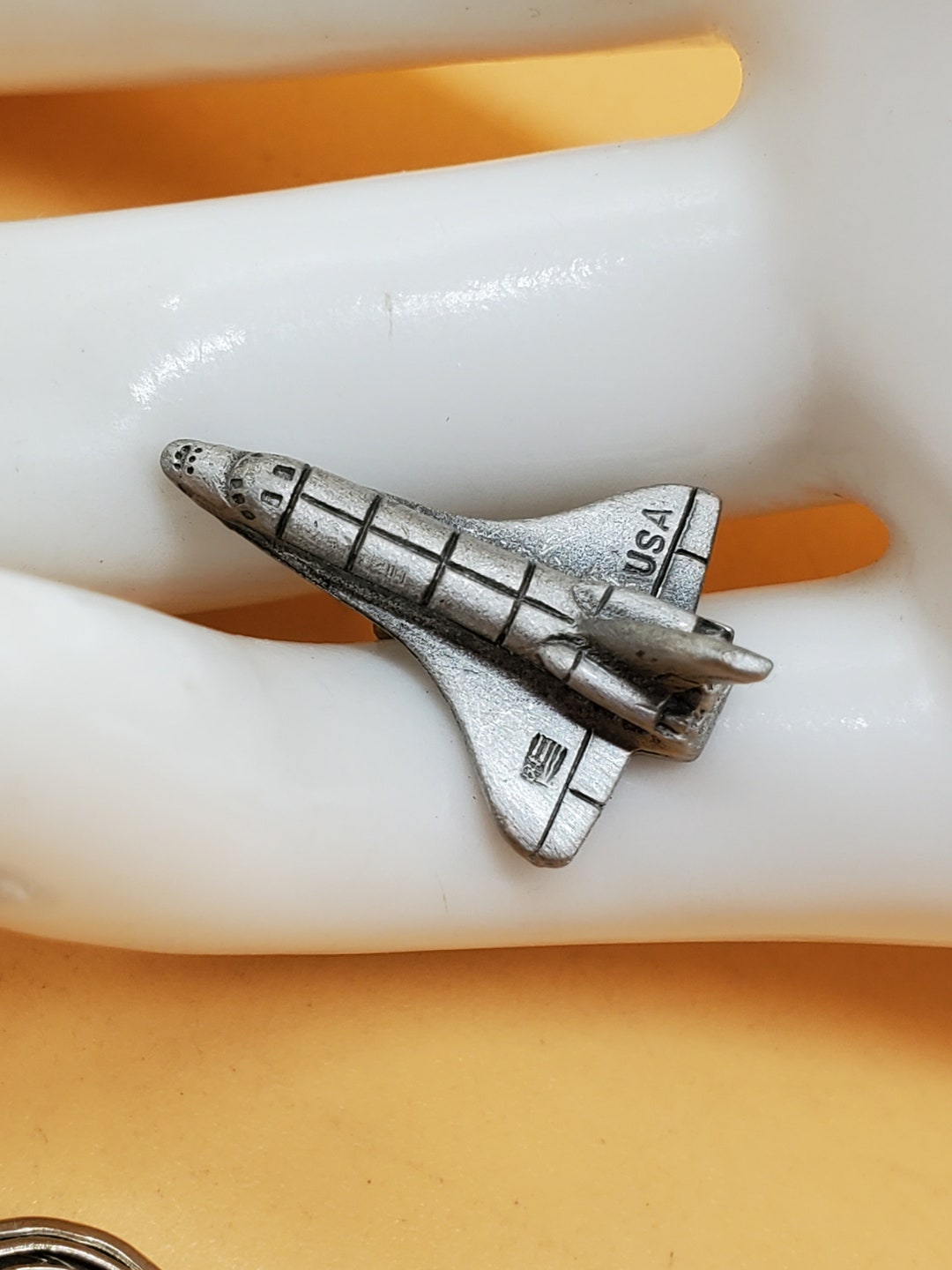 Vintage USA Small Pewter Space Shuttle Pin - Etsy