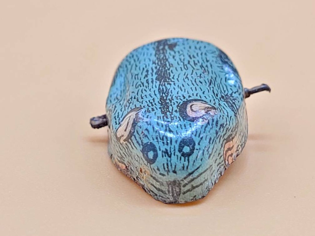 Vintage JAPAN Miniature Tin Mouse Flip Toy - Etsy