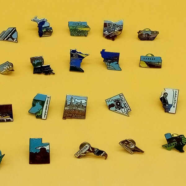 Vintage Enamel Pins - Etsy
