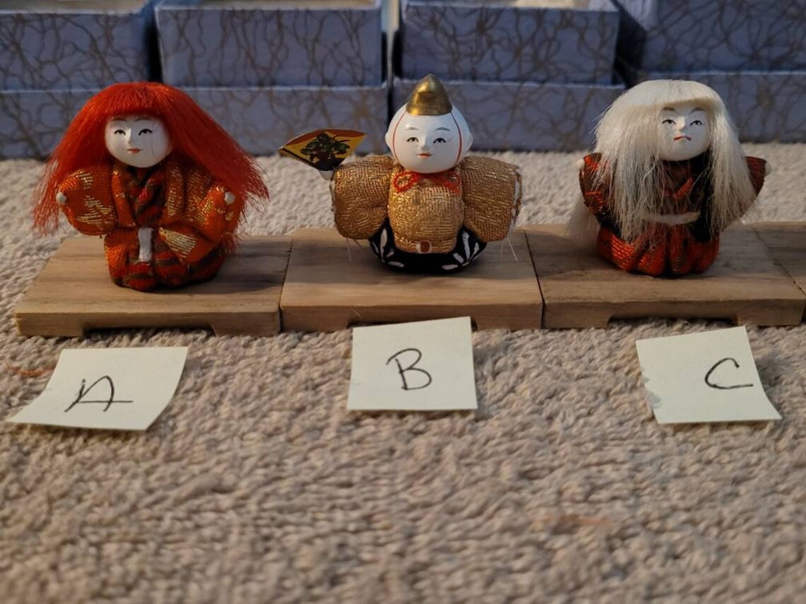 Vintage Japanese Kimekomi Doll Chooses Style From Menu Gofun | Etsy