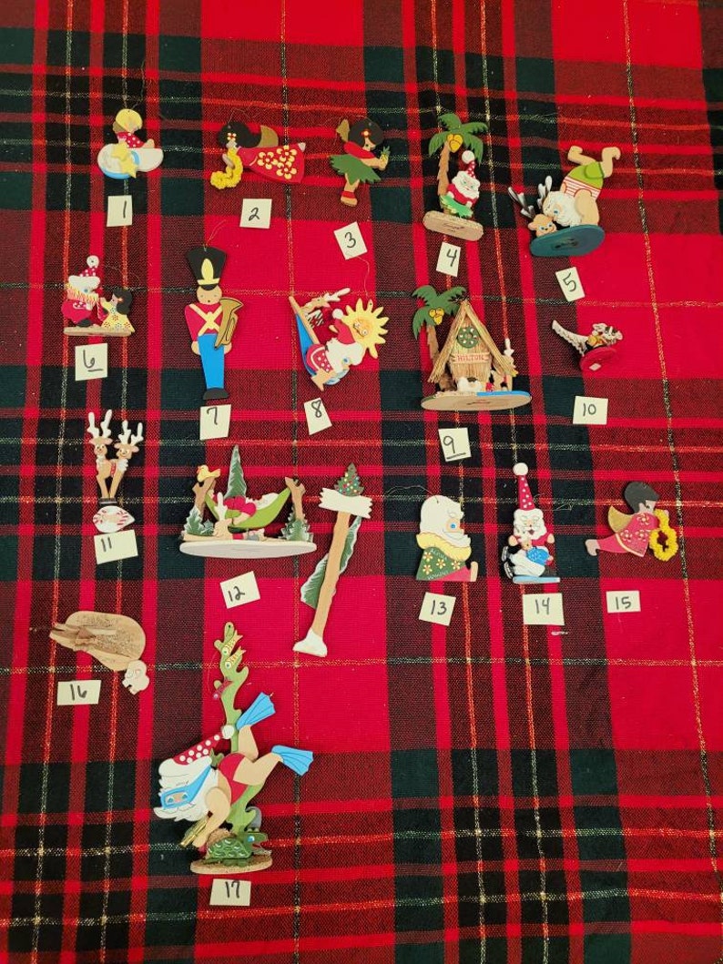 Vintage Emgee Hawaiian Christmas Ornaments Select Styles - Etsy