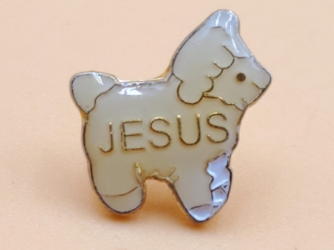 Vintage Small JESUS Lamb Pin - Etsy