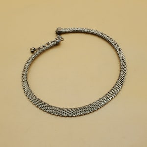 Vintage GC 925 Sterling Mesh Chain Necklace - Etsy