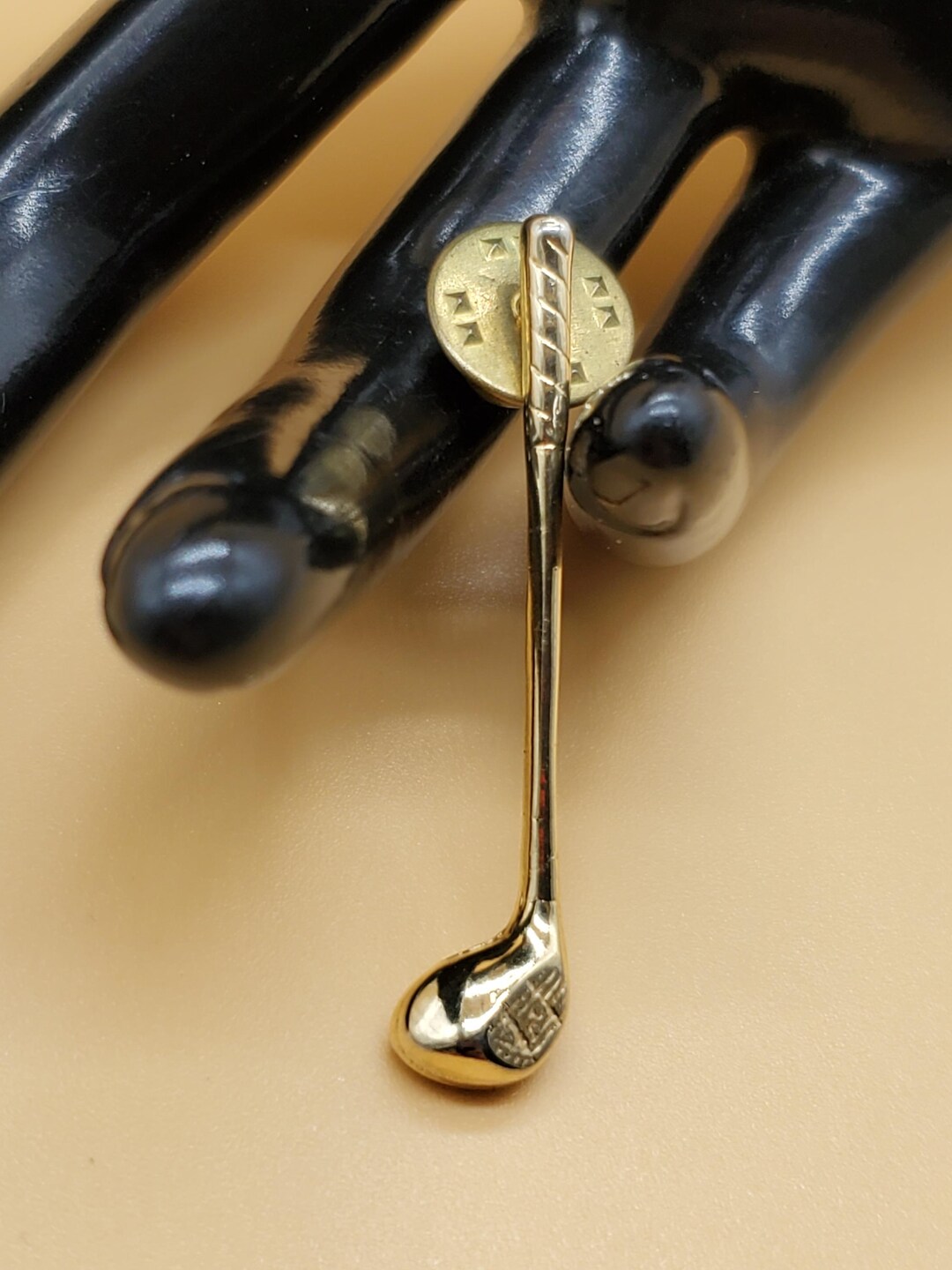 Vintage Gold Tone Golf Club Pin Tie Tack - Etsy