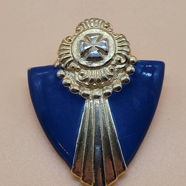 Shield Brooch - Etsy