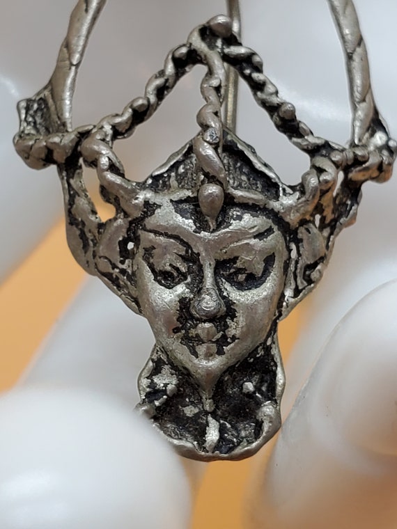 vintage elf brooch - Gem