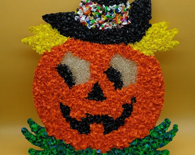 Vintage Melted Plastic Corn Halloween Jack O Lantern Wall Hanging - Etsy
