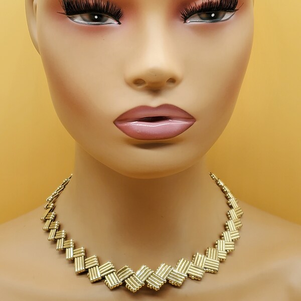 Zig Zag Necklace - Etsy