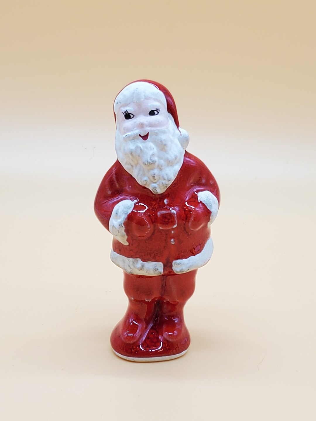 Vintage Ceramic Skinny Santa - Etsy