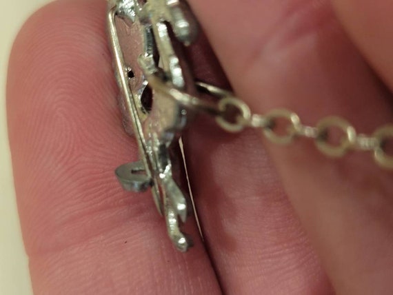 Vintage chained double pin Flamingo pins, chained Fla… - Gem