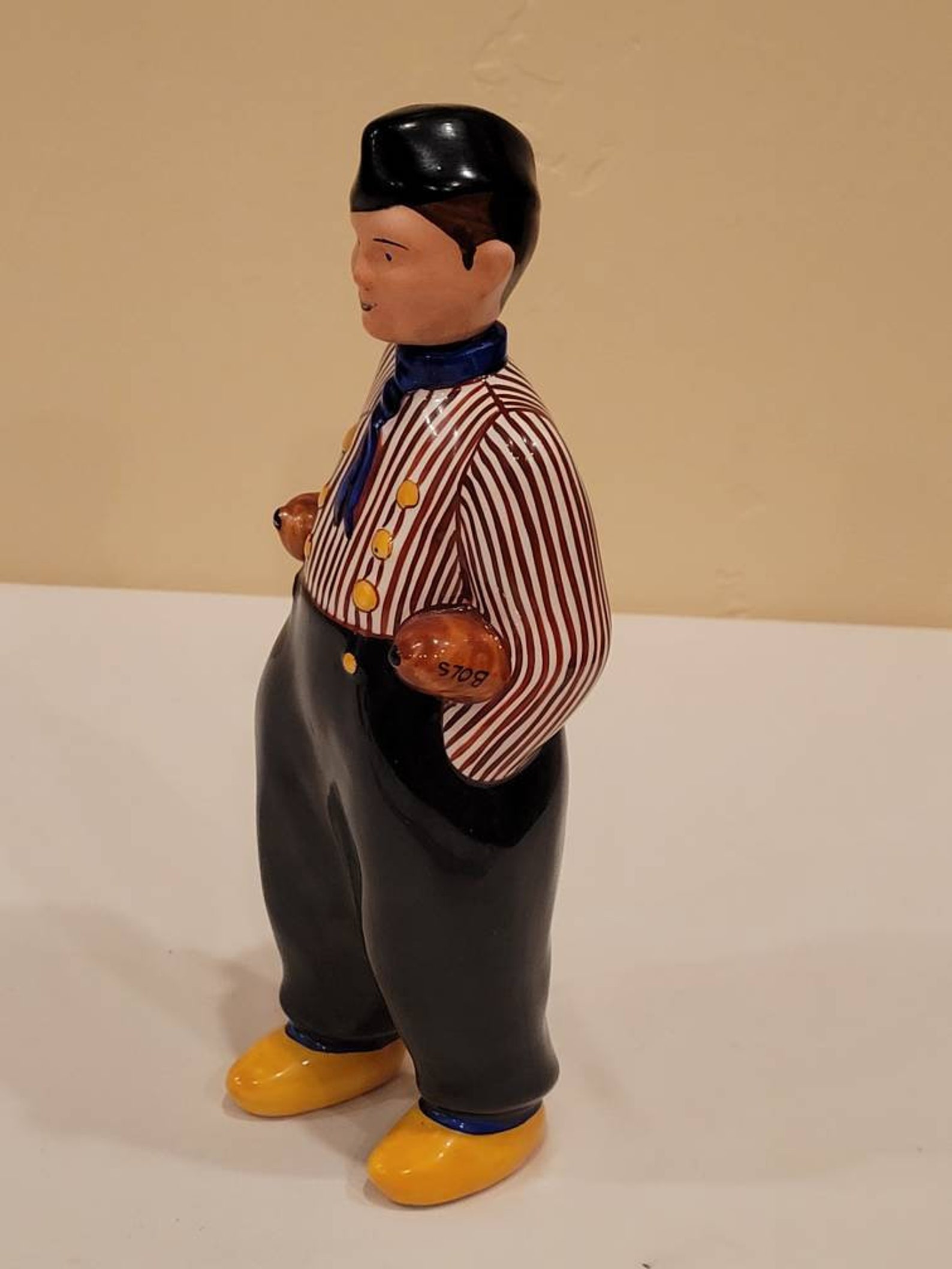 Vintage BOLS Painted Ceramic Dutch Boy Style Decanter - Etsy