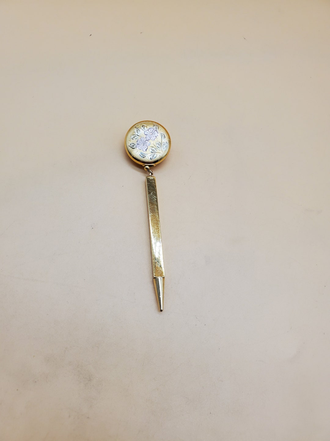 Vintage Ketcham Gold Plated Retractable Mechanical Pencil Brooch - Etsy