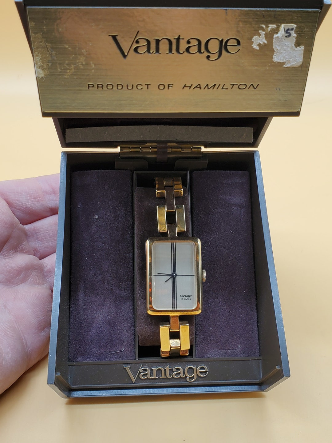 Vintage VANTAGE 17 Jewel Wind up Watch With Original Box, WORKS - Etsy