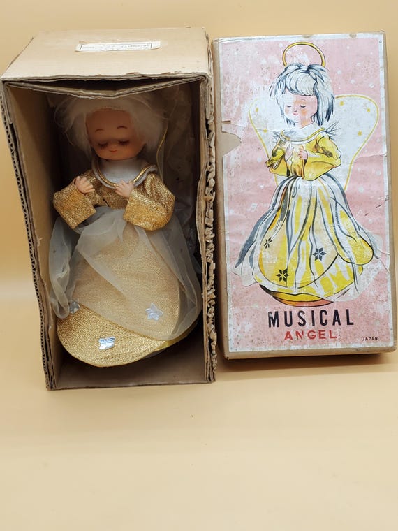 Vintage Japan Musical Angel Christmas MUSICAL ANGEL SANKYO Japan