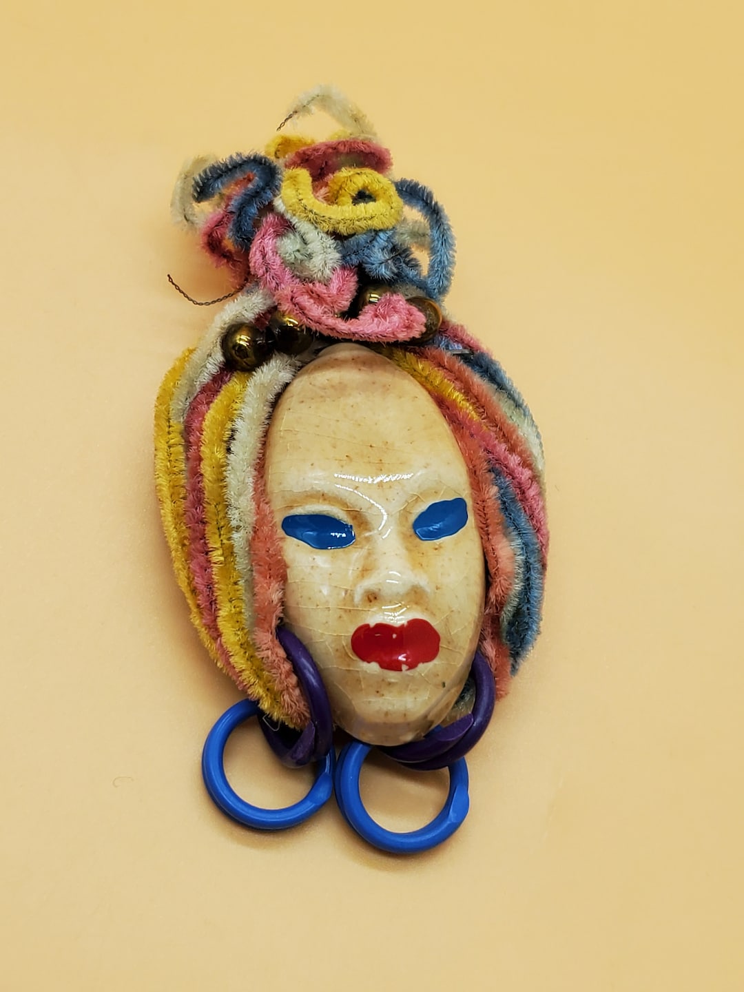 Vintage Elzac Style African Queen Face Brooch - Etsy