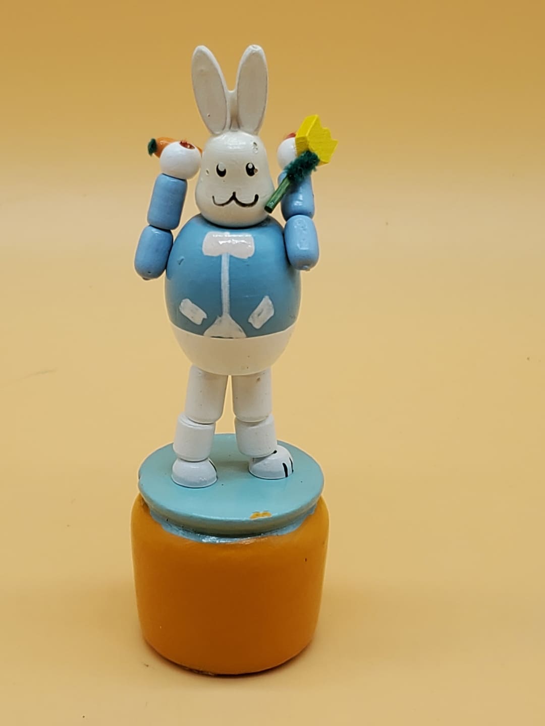 Vintage Wooden Collapsible Dancing Easter Bunny Toy - Etsy